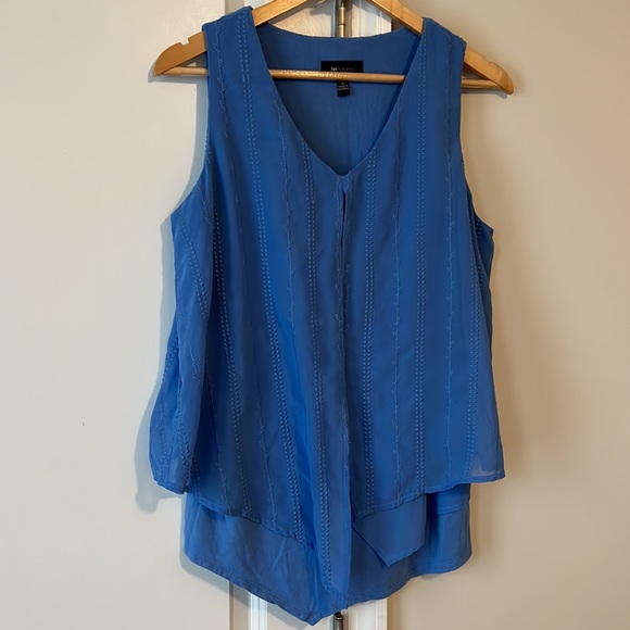 AB Studio | Tops | Ab Studio Embroidered Layered Top | Poshmark
